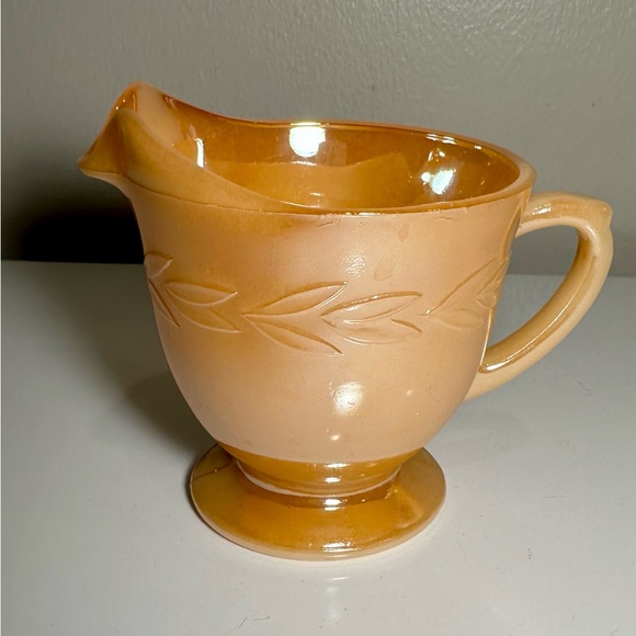 Fire King | Kitchen | Vintage Fire King Peach Luster Creamer | Poshmark